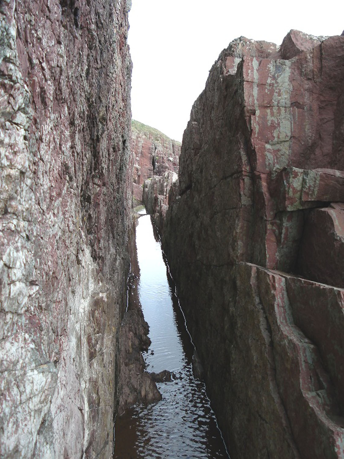 Deep gully – cliff path – UK Fossil Collecting
